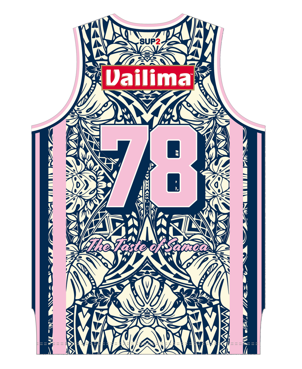 Vailima Pink Tapa Basketball Singlet – SUP2